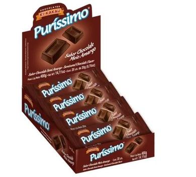 Chocolate Purissimo 400g Meio Amargo 20 Unidades 20g Ki Kakau - KI ...