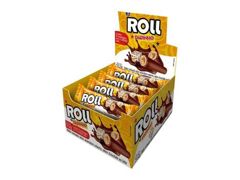 Chocolate Roll Dadinho Com Wafer 32g C/16un - Dizioli - Diziolli ...