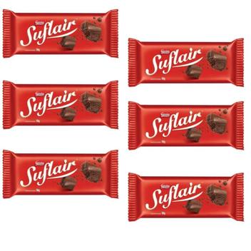 Chocolate Suflair Ao Leite Nestlé 50Gr - Kit 06 Barras - Nestle ...