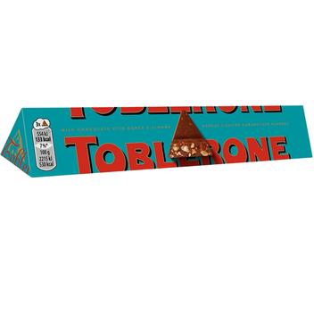 Chocolate Suiço Toblerone Crunchy Almonds 100g - Chocolate / Barra de ...