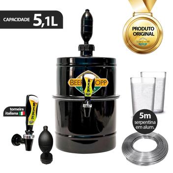 Chopeira Portatil Alum Cores 5,1l Torneira + 2 Copos e Serpentina - TKS ...