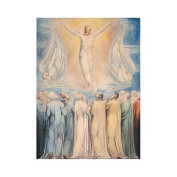 Christian William Blake Jesus Angel Canvas Poster Impressão Arte De ...