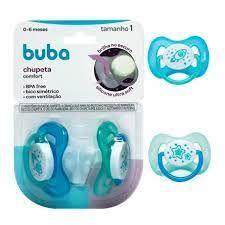CHUPETA BUBA COMFORT TAM.1 NOTURNA - KIT c/2 FOGUETE - NoBrand ...