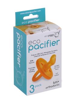 Chupeta Ecopiggy Ecopacifier Natural Orthodontic 6 meses ou mais ...