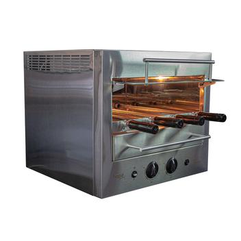 Churrasqueira Gourmet Rotativa a Gás GLP de Bancada Aço Inox Bake ...