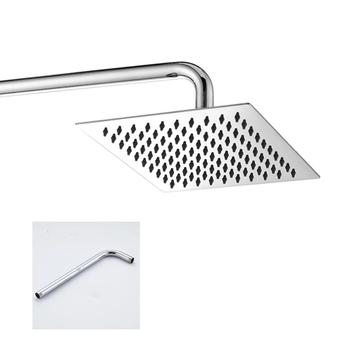 Chuveiro Inox Quadrado Ducha 20x20 Cromado Banheiro Piscina Area ...