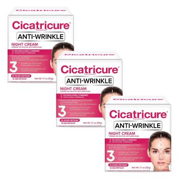 Cicatricure Night Cream - Creme para Rugas Profundas (3 Unidades ...