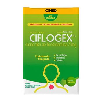 Ciflogex 3mg Sabor Menta e Limão 12 Pastilhas - Acessórios para ...