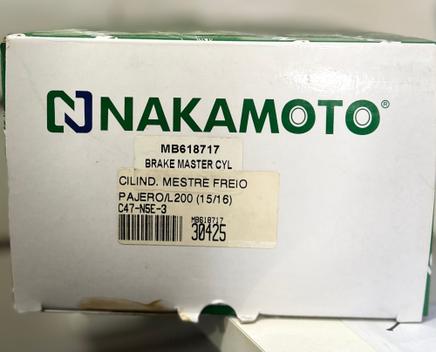 Cilindro Mestre De Freio Pajero L200 - MB618717 - NAKAMOTO - Autopeças ...