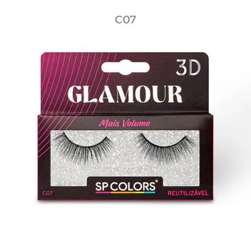 Cílios Postiços Glamour C07 - Sp Colors - Cílios Postiços - Magazine Luiza