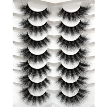Cílios Postiços Pooplunch Fluffy Mink Lashes 18mm - Volume 8D - Cílios ...