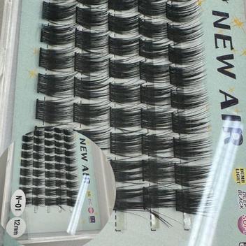 Cílios Tufo Base Reta Em Seda Sem Nó New Air N01 10,12,14mm - Cílios ...