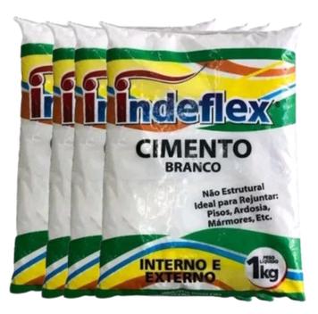 Cimento branco indeflex 1kg interno e externo - Cimento para Construção ...