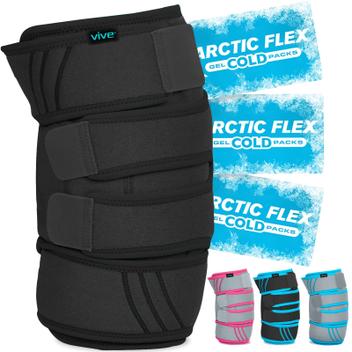 Cinta de compressão Knee Ice Pack Wrap Vive Cold/Hot Gel - Produtos ...