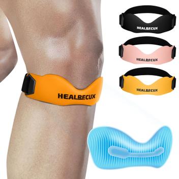 Cinta de suporte do tendão patelar Healrecux Silicone Orange ...
