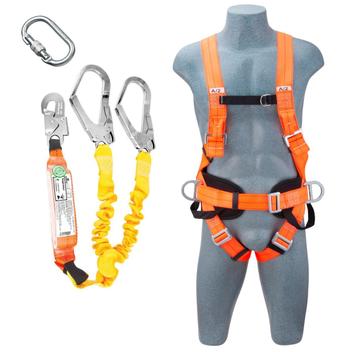 Cinto 5 pontos +Talabarte em Y com absorvedor de Impacto + mosquetão - FACINTOS - Talabarte de ...