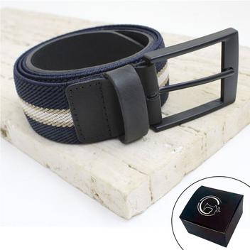 Cinto Masculino Esportivo Couro Legítimo Elástico Azul - GRANADO ...