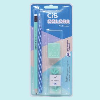 CIS Kit Escolar Colors - 4 peças - Material Escolar - Magazine Luiza