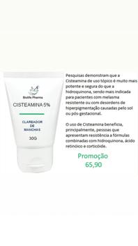 Cisteamina creme clareador - Biolifepharma - Outros Beleza e Perfumaria ...