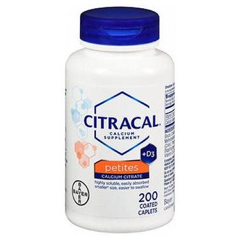 Citracal Petites Calcium Citrate Plus D3 Tablets 200 guias por Citracal ...