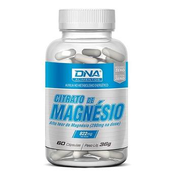 Citrato de Magnésio 60 Cápsulas - DNA - GOMES SUPLEMENTOS ALIMENTARES - Cloreto de Magnésio ...