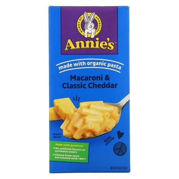 Classic Cheddar Mac & Cheese Macarrão Molho de Queijo 170g - Annie's ...