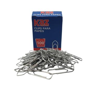 Clips De Papel 2/0 C/M 100 K Na Caixa - KAZ - Clips - Magazine Luiza