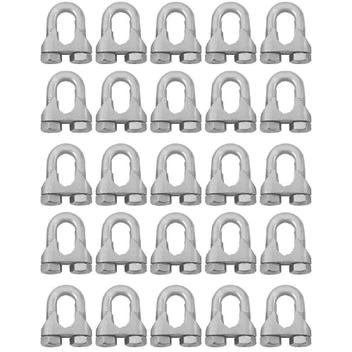 Clips Grampo Para Cabo De Aço 1/2 1,0006 25 Unidades - Nord - Grampo ...