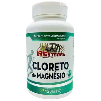 Cloreto de Magnésio de P.A 120 Cápsulas 500mg - Rei Terra - Cloreto de Magnésio / Magnésio ...