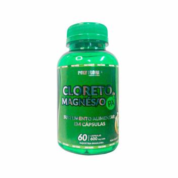 Cloreto de Magnésio PA 60 Cápsulas 600mg cada - Poly Flora - Cloreto de ...