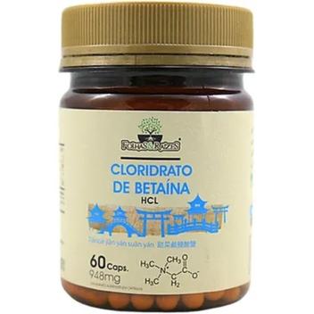 Cloridrato de Betaína 948 mg 60 Cápsulas Folhas e Raizes - Folhas e ...