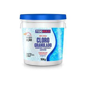 Cloro Para Piscina Granulado Balde 10 Kg Multi Ação 3 em 1 Togmax ...