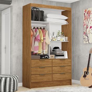 Closet de Casal Sevilha com 6 Gavetas Carioca Móveis - Closet ...