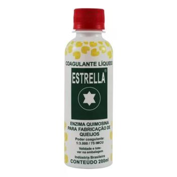 Coagulante Líquido Estrela 200ml Coalho Produção Queijo - Coalho para ...