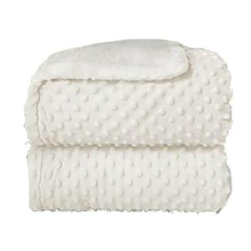 Cobertor Bebê Microfibra Plush Sherpa Branco 1,10m x 0,90m - Loja Do ...
