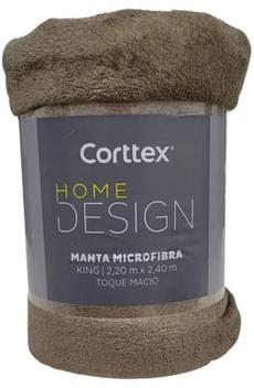 Cobertor Manta Microfibra Cortex King- MARROM - CORTTEX - Cobertor ...