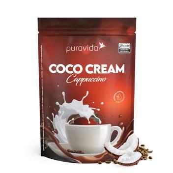 Coco Cream Leite de Coco em Pó Sabor Cappuccino Pura Vida 250g ...