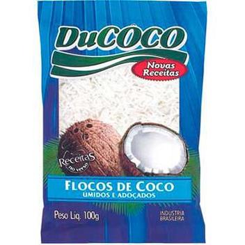 Coco em flocos úmido e adoçado ducoco - embalagem com 24 unidades de ...