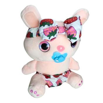 Coelho Bebê De Chupeta Laço E Fralda Fofinho 21Cm - SS - Fralda de Pano ...
