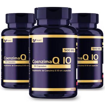 Coenzima q10 ubiquinol coq 10 vitamina q10 muwiz 30 caps kit 3 - Coenzima Q10 - Magazine Luiza