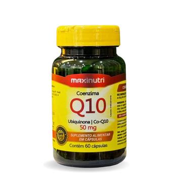 Coenzima Q10 Ubiquinona 50mg 60 Cápsulas Maxinutri - Coenzima Q10 ...