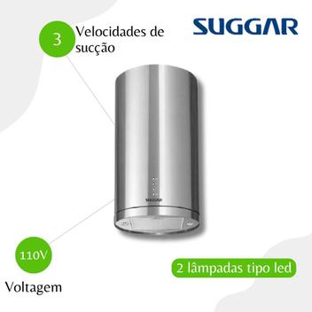 Coifa De Ilha Quartzo 35cm Suggar TP3521LX Inox - 110V - Coifa de Ilha - Magazine Robregishop