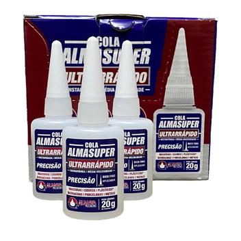 Cola Almasuper Ultrarrápido 20 gramas 10 uni - Almata Quimica - Cola ...