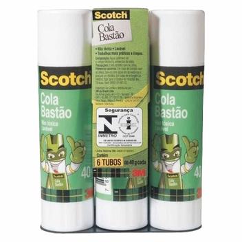 Cola Branca 40g Scotch Com 6 Unidades 3m - Cola Branca - Magazine Luiza