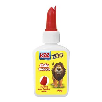 Cola Branca Escolar Líquida Lavavel Kaz 90g Volta as Aulas - KAZ Zoo ...