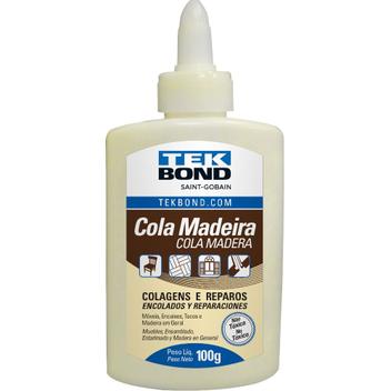 Cola branca para madeira 100g - TekBond - Cola Branca - Magazine Luiza