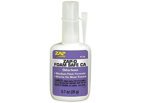 Cola de cianoacrilato Zap-O Foam Safe Odorless CA+ PT-25 20g - Cola ...