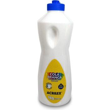 Cola Escolar Branca 1KG - Acrilex - Cola Branca - Magazine Luiza