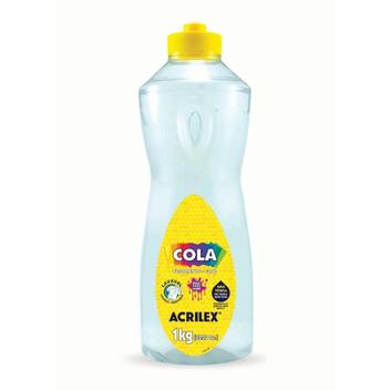 Cola escolar transparente 1kg. acrilex - Cola Branca - Magazine Luiza