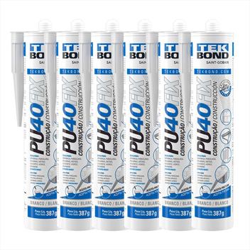 Cola Fixa Cuba Pu 40 Inox Mármore Granito Kit C/6 Und - Tekbond - Ferragem - Magazine Luiza